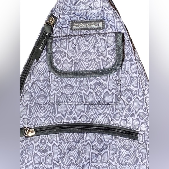 Simply Southern | Bags | Nwt Simply Southern Gray Snake Skin Print ...